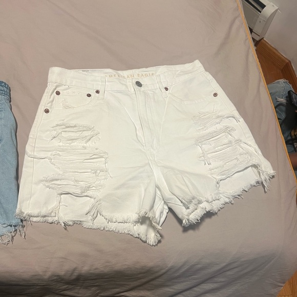 American Eagle Outfitters | Shorts | White Shorts Some Rips | Poshmark